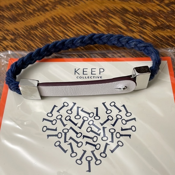 KEEP Collective | Jewelry | Keep Collective Braided Leather Band White ...